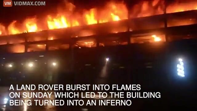 New Footage Shows Fire In Liverpool Car Park