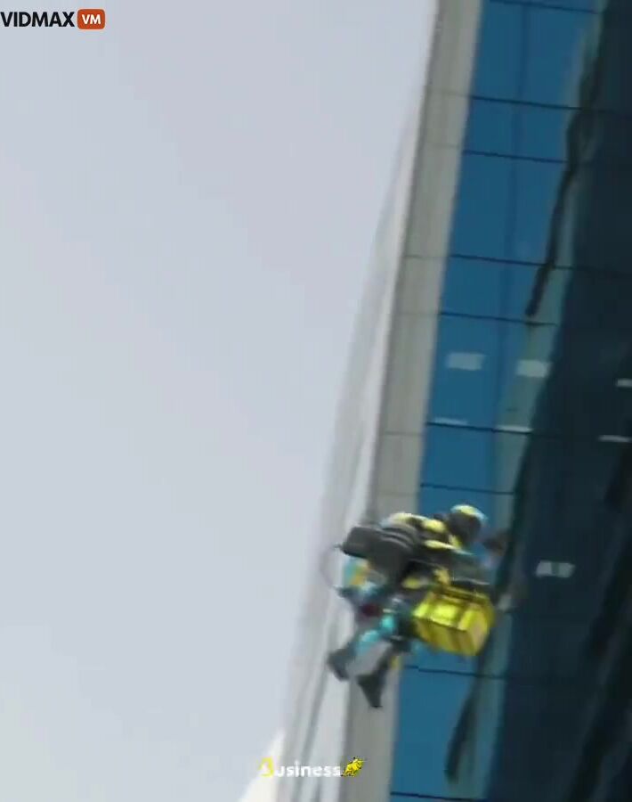 Watch Flying Delivery Men Deliver Food To People