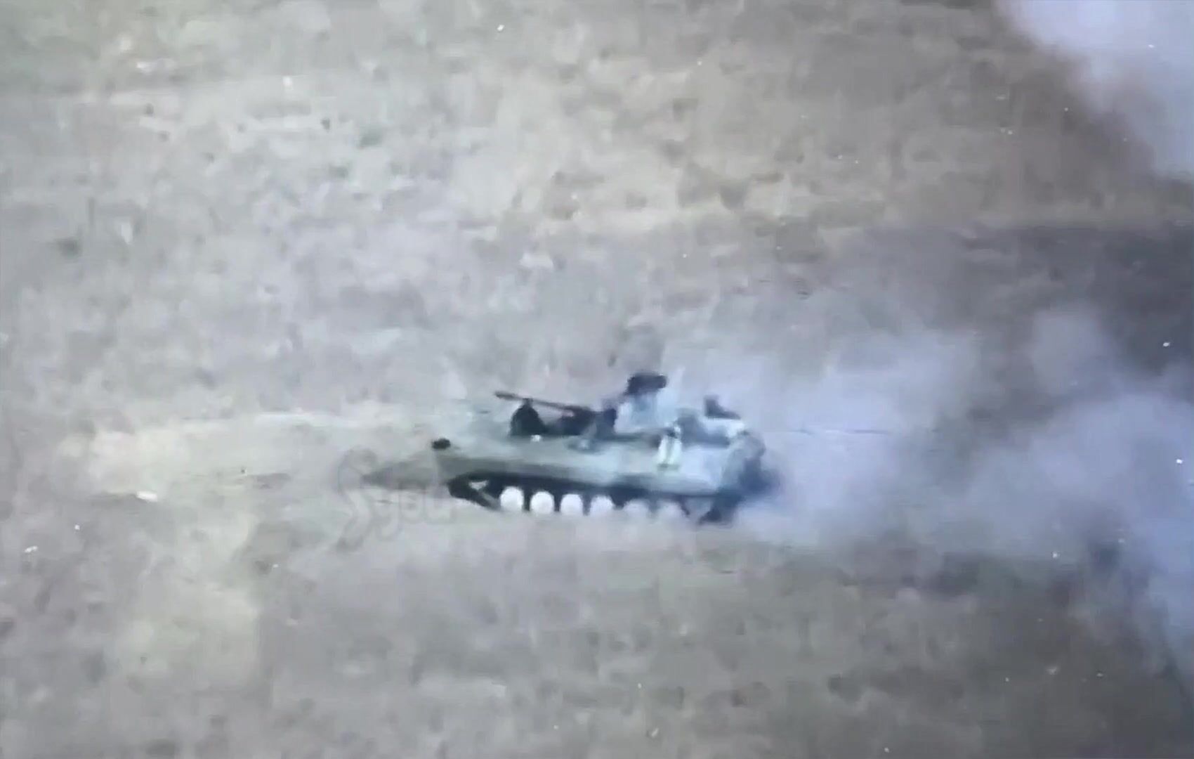 Russian Armored Personnel Carrier Frontline Troops Hit By UA-ATGM TheYN