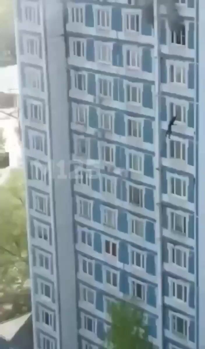 A Man Fell From A 13th Floor While Trying To Avoid Gifts. Russia