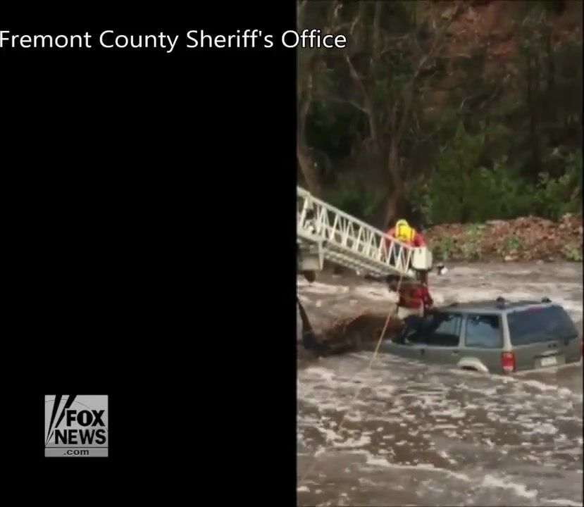 A Driver And His Dog Were Dramatically Rescued From Fast-flowing Water